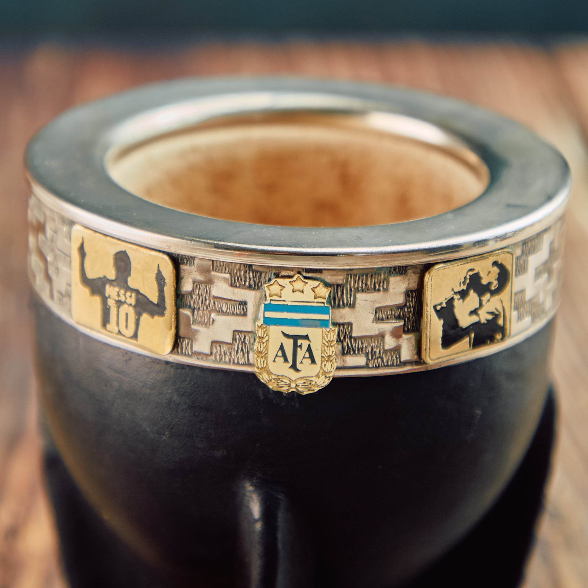 Pre-Customized Mate Gourds - Bronze Badges & Letters - Laser Engraving ...